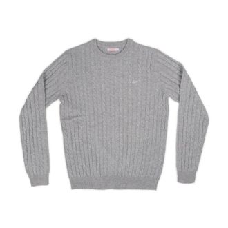 Sun 68 Stylische Hoodies mit Zopfmuster - - Knitwear - Herren - Grau - 2XL