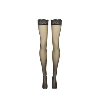 Wolford Individual 10 Stay-Up - Femme - Sous-v&ecirc;tements - Noir - Taille: 38 FR