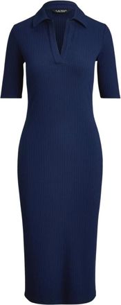 Ralph Lauren Femme, Robes, Bleu, Taille: 42 FR Knitted Robes