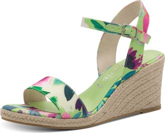 Tamaris Sandalette Damen Vegan grün,EU 42