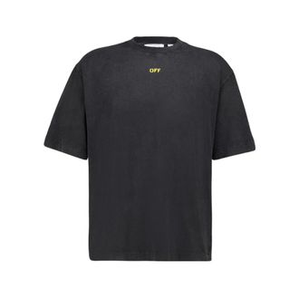Off-white Homme, Tops, Noir, Taille: S T-shirt &agrave; Manches Courtes et Imprim&eacute; Graphique