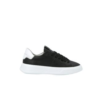 Philippe Model Schwarze Temple Sneakers mit Wei&szlig;er Sohle - - Shoes - Damen - Schwarzk - 40 EU