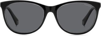 Polaroid Damen PLD 4161/S Sonnenbrille, Schwarz (Black Crystal), 70