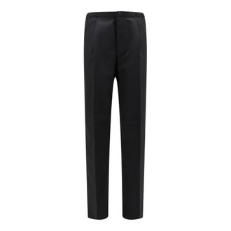Fendi Gerade geschnittene Wollhose - - Trousers - Herren - Schwarzk - L