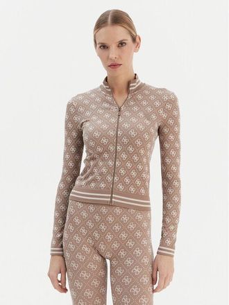 Guess Sweatshirt V5BP08 K2000 Braun Slim Fit