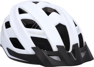 Fischer Erwachsene Fahrradhelm, Radhelm, Cityhelm Urban Plus Atlanta, L/XL, 58-61cm, wei&szlig;, mit integriertem LED-R&uuml;cklicht