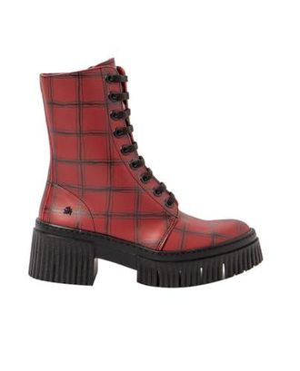 Art Femme 1375 York Botte Oxford, Rouge/Tartan, 41 EU