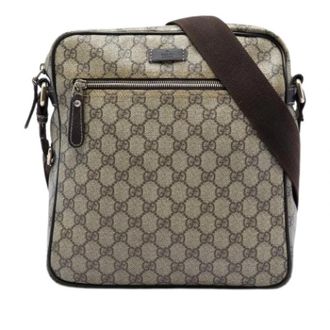 Gucci Pre-owned Vintage Canvas Crossbody Bag - - Pre-owned - Damen - Beige - ONE SIZE