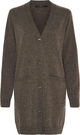 BTF-CPH Btfcph - Cardigan en cachemire Malina - Femme - Pulls - Brun - Taille: 46 FR