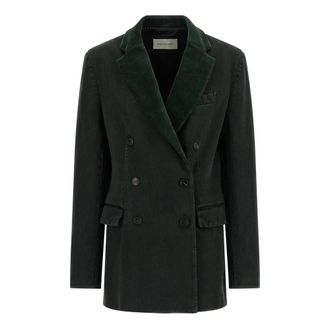 Dries Van Noten Befya Double-Breasted Denim Blazer - - Jackets - Damen - Gr&uuml;n - 2XS