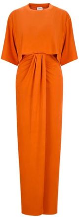 Andamane Femme, Robes, Orange, Taille: 34 FR Anja Cut Out T-shirt Maxi Dress