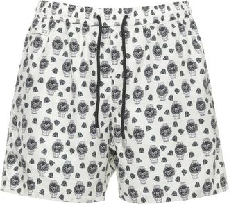 Saint Barth Homme, Maillots de bain, Blanc, Taille: M Lighting Micro Fantasy
