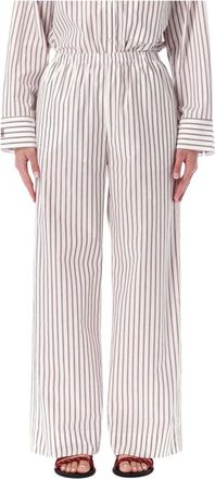 By Malene Birger Femme, Pantalons, Blanc, Taille: 40 FR Cabello Popeline Pant