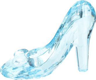 Soimiss Mini Kristall High Heels Deko Schuh Ornament Transparent Blau Prinzessin Aschenbrödel Mädchen Geschenk Sammelfigur Handwerk