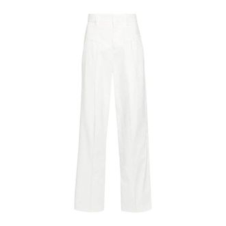 Isabel Marant Weitgeschnittene High-Waist-Hose - - Trousers - Damen - Wei&szlig; - M