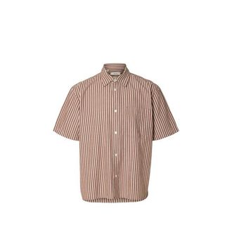 Selected Chemise textur&eacute;e &agrave; manches courtes en coton