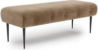 Cavadore Sitzbank Amba, Trendige Polsterbank 2-sitzig für Küche, Esszimmer oder Wohnküche / Küchenbank passend zum 2-Sitzer Amba / 119 x 52 x 54 / Hochwertiges