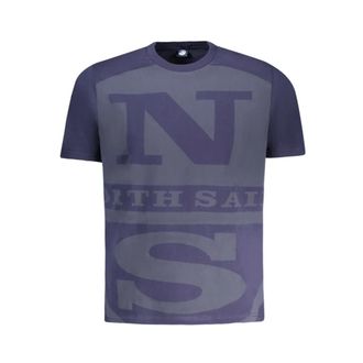 North Sails Blau Baumwolle Herren T-Shirt - - Tops - Herren - Blau - M