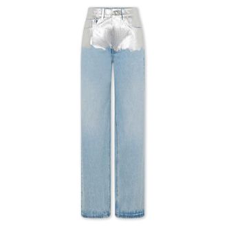 Paco Rabanne Femme, Jeans, Bleu, Taille: 38 FR Jean Baggy en denim