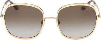Tom Ford Femme, Accessoires, Jaune, Taille: 57 MM Sofia-02 Lunettes de soleil