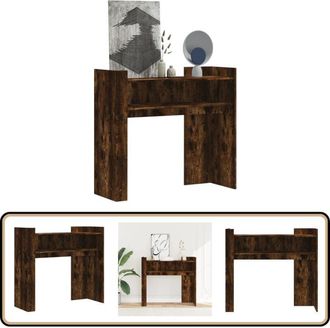 vidaXL Konsolentisch R&auml;uchereiche 100x35x90 cm Holzwerkstoff - Konsolentisch - Wohnzimmerm&ouml;bel - Sideboard - Holztisch - Esszimmertisch