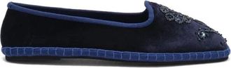 Maliparmi Maliparmi, Femme, Chaussures, Bleu, Taille: 41 EU The Precious Velvet Babouche-Bijoux