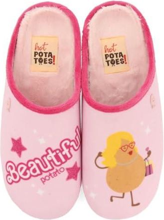 Hot Potatoes Hot Potatoes Femme Glenville Slipper, Rose, 37 EU