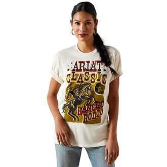 Ariat Womens Ariat Classic Rodeo T-Shirt in Natural, Size 2X-Large