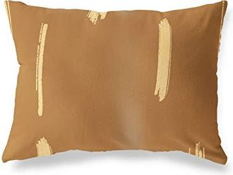 Bonamaison Le Jardin du Lin Kissen Zierkissenbezug Brauntöne Kissenbezug, Weich Bequem, Für Zuhause Autos Büro Sofa Wohnzimmer Couch Schlafzimmer Dekor, 35x50 Cm