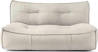 Konsimo Gartensofa LOVIA Loungesofa, Gartenm&ouml;bel, Sofa 2-Sitzer, Premiumqualit&auml;t aus EU hochwertiger Sitzkomfort, mit integrierter Schutzh&uuml;lle, wetterbest&auml;ndi