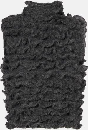 Alaia Alaïa Cropped-Top aus einem Mohairgemisch