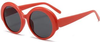 Generic Lunettes de soleil rondes rétro pour homme et femme, 5, Taille unique