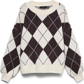 Vero Moda Vmdoffy Jaquard Ls O-NCK Pullover Noos