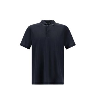 Herno Polo Jersey Voile Crepe - - Tops - Herren - Blau - M