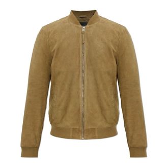 AllSaints Homme, Vestes, Vert, Taille: M Morten Veste Bomber en Daim
