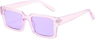Generic Lunettes De Soleil &Agrave; Monture Carr&eacute;e For Hommes Et Femmes, Id&eacute;ales For Les Sorties En Ville Ou F&ecirc;tes(Purple)