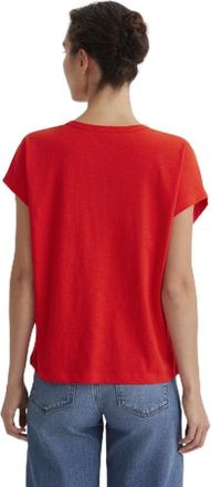 Mavi Damen Short Sleeve Basic T-Shirt, Fiery red, XS