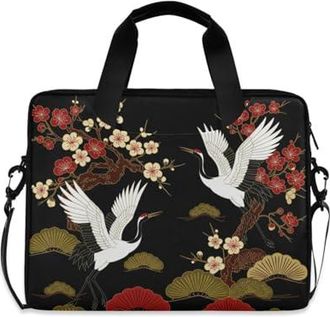 Alaza Sac pour ordinateur portable de 40,6 &agrave; 15,6 cm - Motif fleurs dorchid&eacute;e tropicale exotique paon - Sacoche pour ordinateur portable - Pour femme, homme
