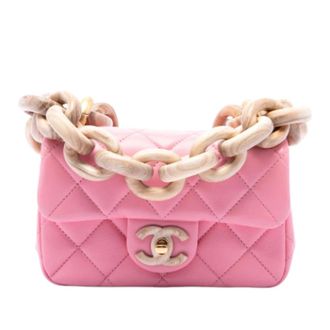 Chanel Pre-owned Vintage Quilted Crossbody Bag - - Pre-owned - Damen - Rosa - ONE SIZE