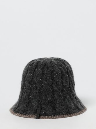 Brunello Cucinelli Chapeau BRUNELLO CUCINELLI Femme couleur Gris