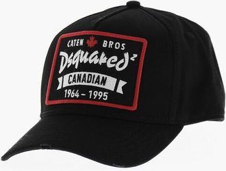 Dsquared2 Cotton Twill Baseball Cap With Logo Patch size One Size