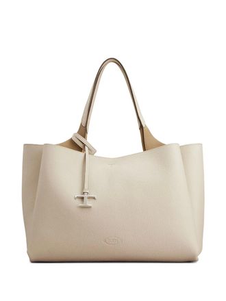 Tod's sac cabas à design structuré - Blanc