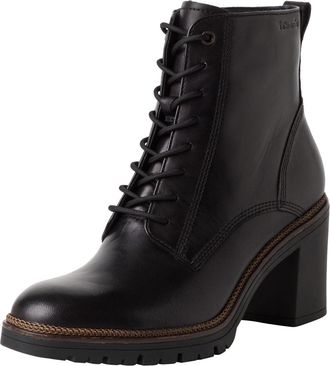 Tamaris Damen Absatzstiefelette bequem; BLACK, EU 39