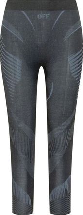 Off-white Femme, Pantalons, Multicolore, Taille: 36/38 FR Leggings imprim&eacute; logo
