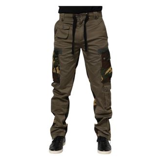 Dolce & Gabbana Braune Camouflage Cargo Hose - - Trousers - Herren - Braun - S