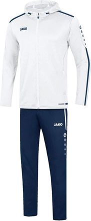 Jako Damen Präsentationsanzug Striker 2.0 mit Kapuze, weiß/marine, 44, M9619