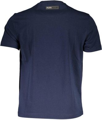 Plein Sport T-Shirt Herren Kurzarm-T-Shirt Blau mit Druck und Logo