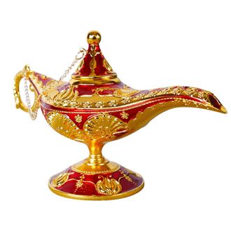 Generic Magische Aladdin-Lampe - klassisches Retro-Ornament-Design, fein polierte handwerkliche Details, Ausstellungsst&uuml;ck im antiken Stil, eleganter Deko- zu