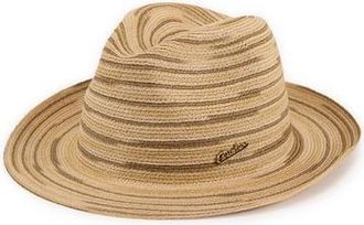 Borsalino Chapeau de paille Ray &agrave; rayures
