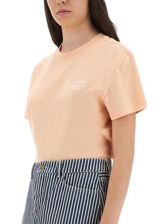 A.P.C. Organic Cotton Boxy Fit T-Shirt - Pink